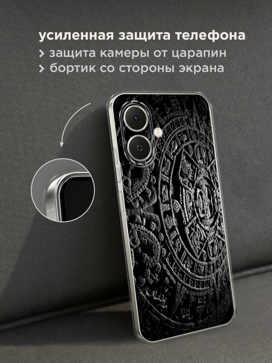 Чехол на Tecno Spark Go 2 / Текно Спарк Го 2 с принтом "Узоры ацтеков 3" — фото 1
