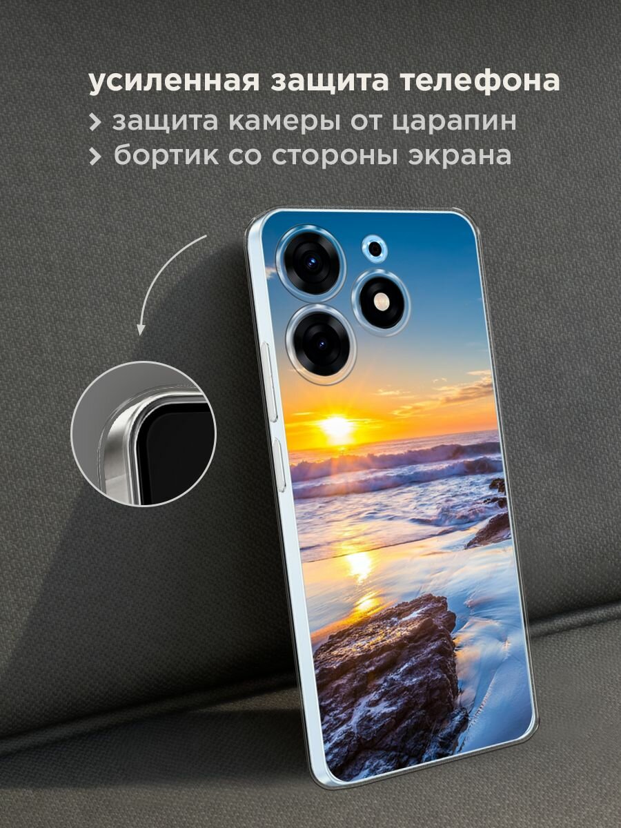 Чехол на Tecno Spark 10 Pro / Текно Спарк 10 Про с принтом "Восход 6" — фото 1
