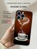 Чехол на Apple iPhone 13 Pro / Айфон 13 Про с принтом "Кофейная любовь"