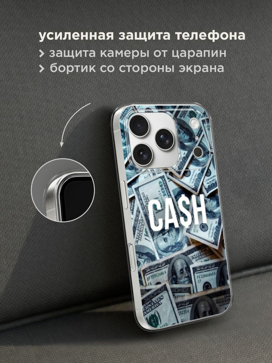 Чехол на Apple iPhone 17 Pro / Айфон 17 Про с принтом "Cash" — фото 1