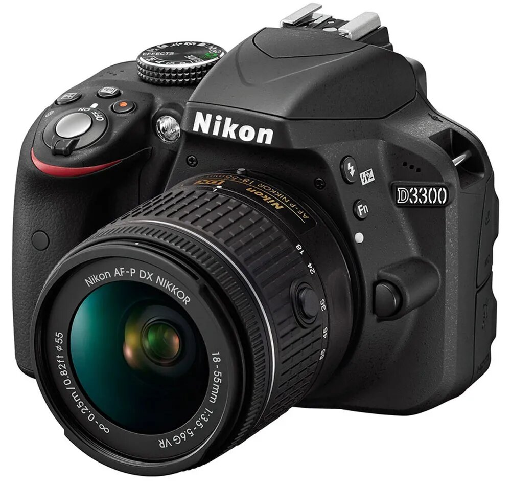 Фотоаппарат Nikon D3300 Kit AF-S DX NIKKOR 18-55mm f/3.5-5.6G VR II, черный
