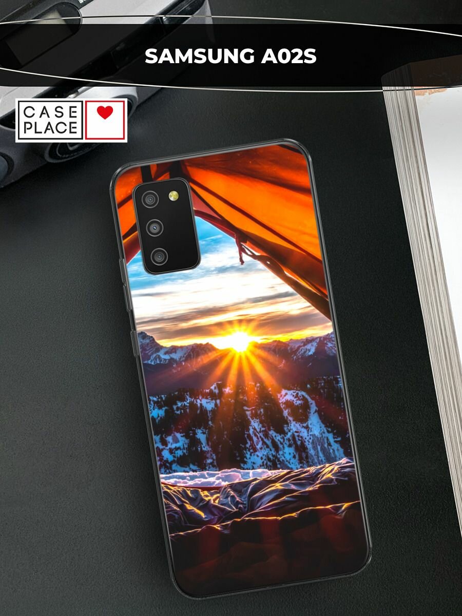 Чехол на Samsung Galaxy A02s / Самсунг Галакси A02s с принтом "Горы 7"