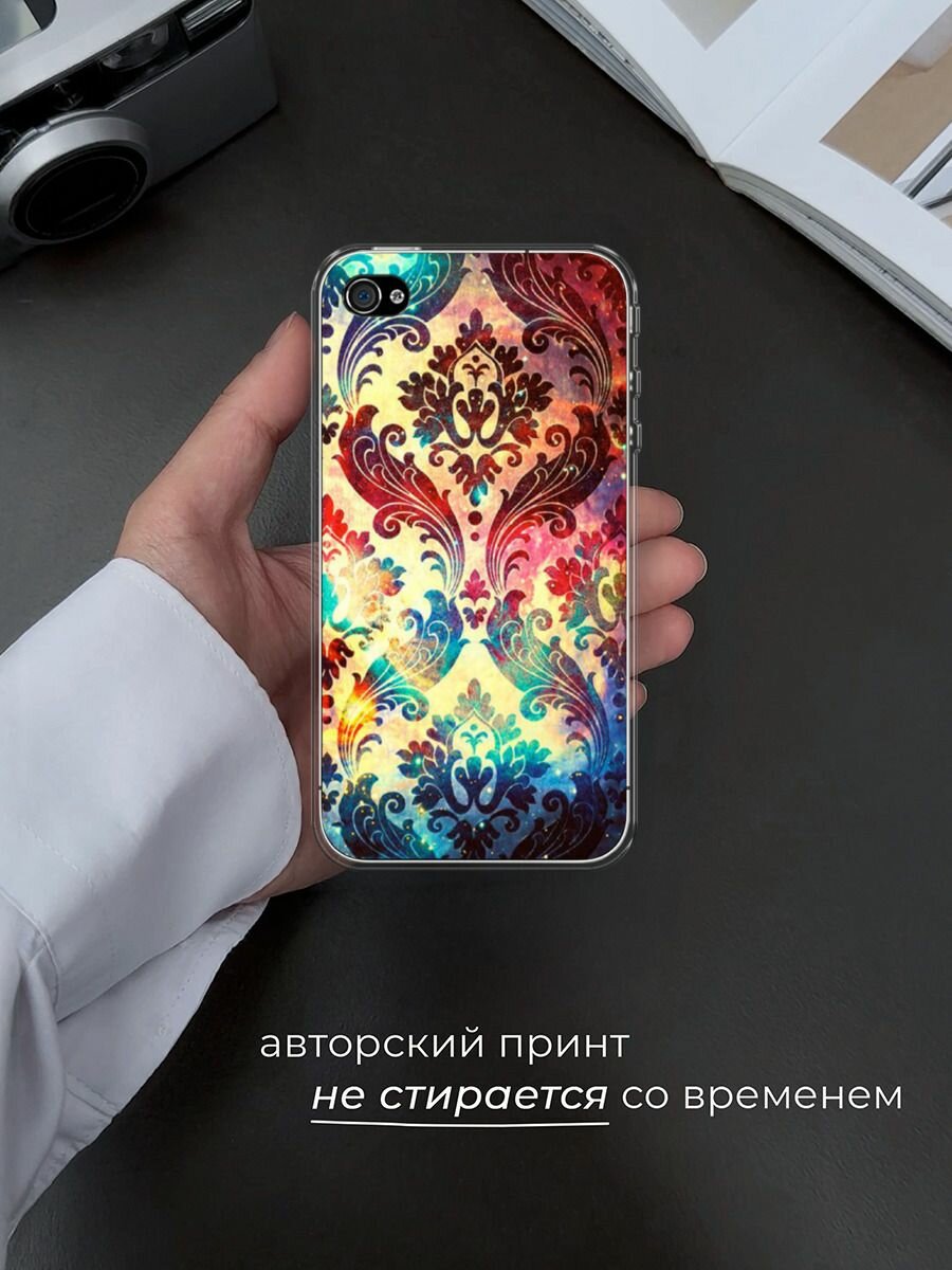 Чехол на Apple iPhone 4/4S / Айфон 4/4S с принтом "Чарующий узор" — фото 1