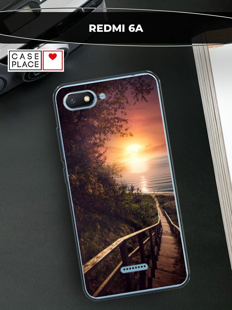 Чехол на Xiaomi Redmi 6A / Сяоми Редми 6А с принтом "Мост у воды"