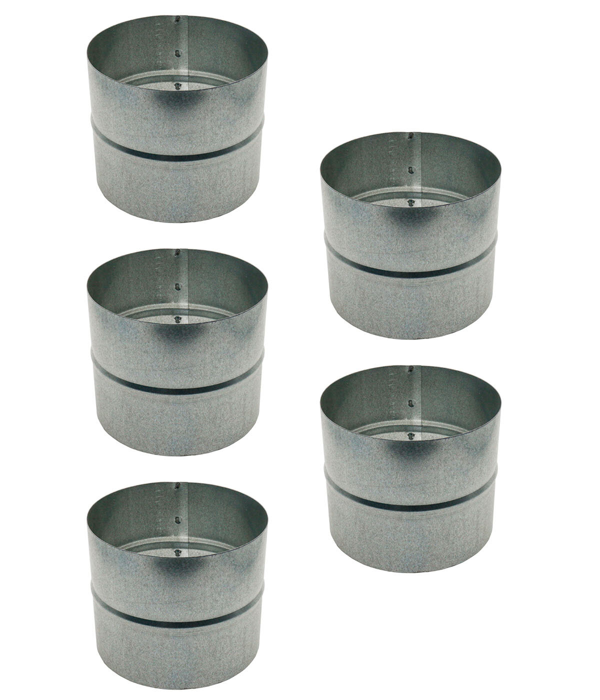 Соединитель для круглых воздуховодов d125 мм оцинкованный Pro (5 шт.)