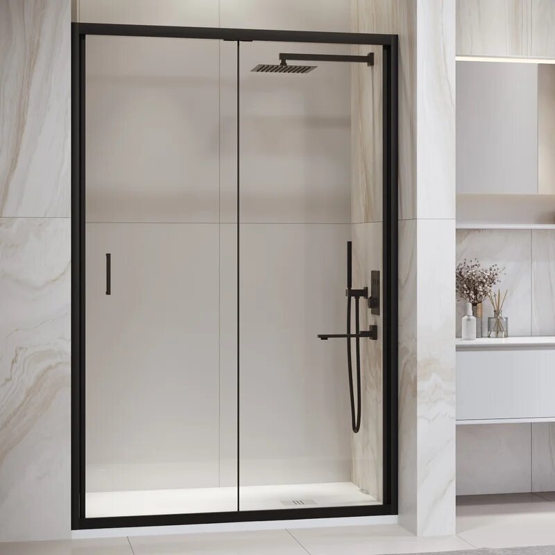 Душевая дверь в нишу RGW Passage PA-21-B 100 см, профиль черный, стекло прозрачное