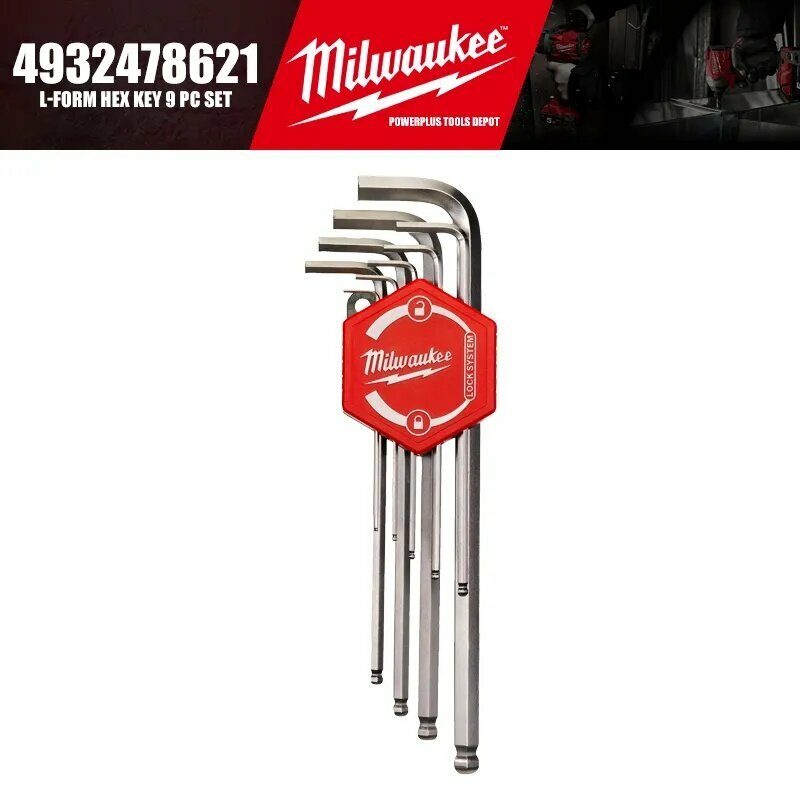Milwaukee 4932478621 Набор шестигранных ключей L-Form 9 шт