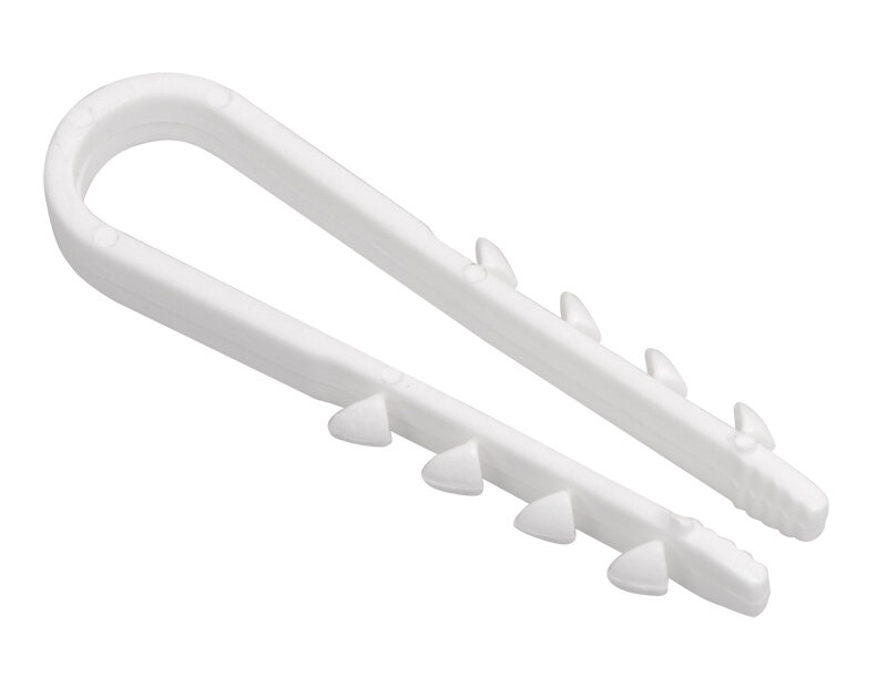 Дюбель-хомут IEK 19-25 мм нейлон белый, 100 шт, полиамид