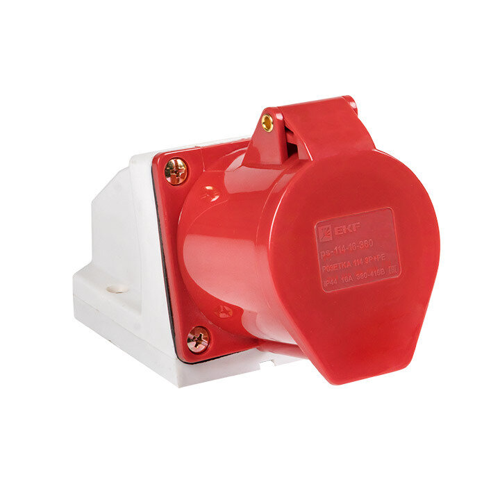 Розетка EKF кабельная 16А 3Р+Е IP44 на поверхность 380В