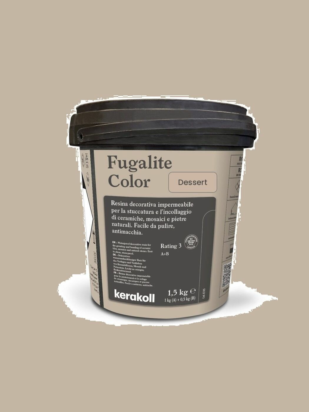 Затирка двухкомпонентная Kerakoll Fugalite Color (1,5кг) Dessert