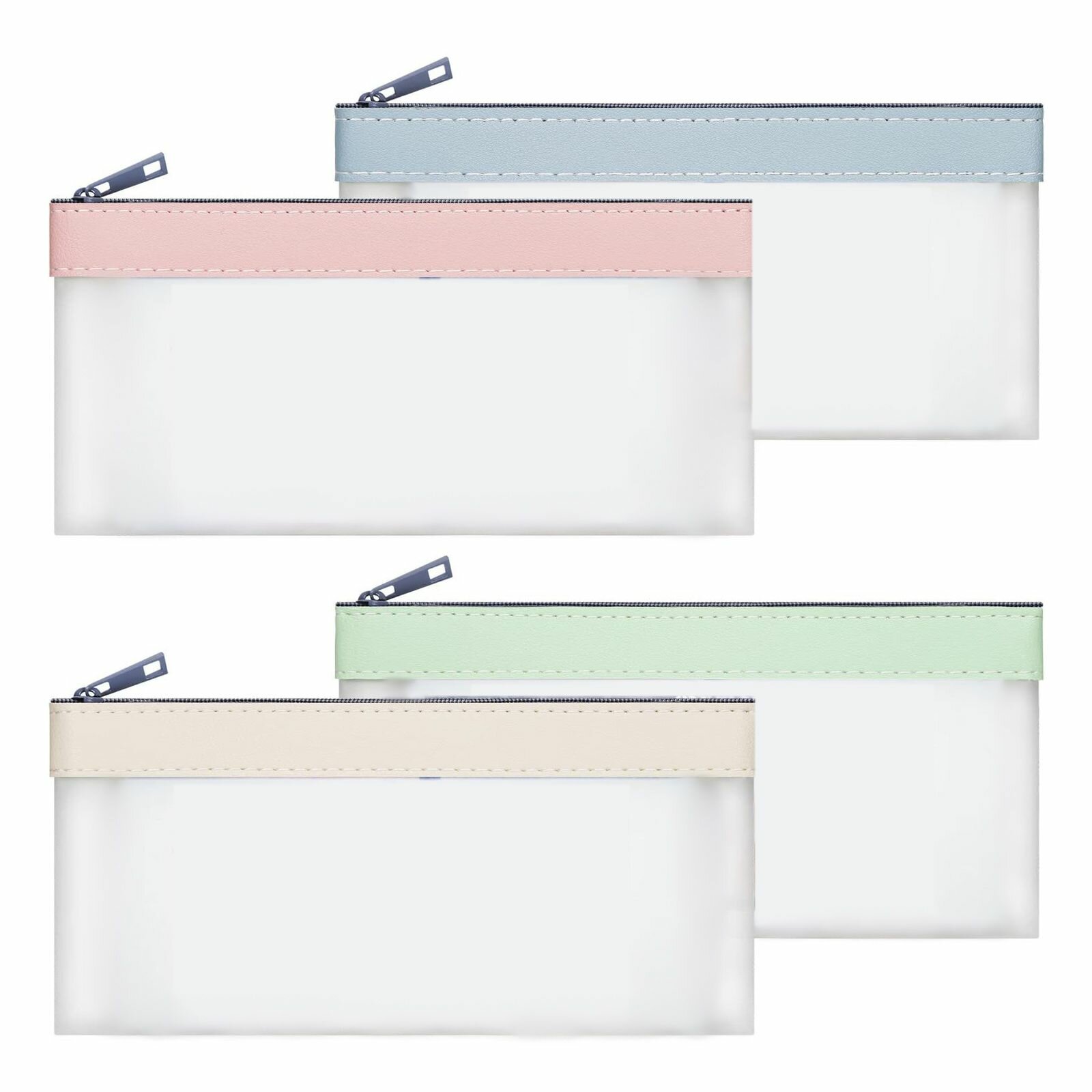 Прозрачные мешки для денег с молнией мешочки банковских вкладов