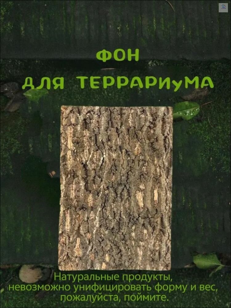 Фон для террариума из натуральной коры пробкового дерева, 30*40 см
