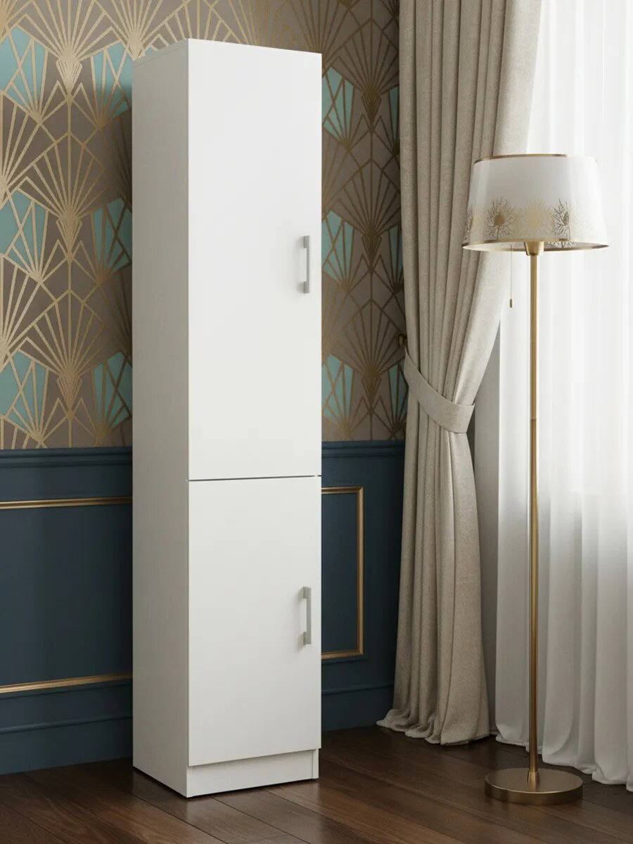 Шкаф пенал FRESTER распашной с полками для одежды в спальню балкон, от производителя