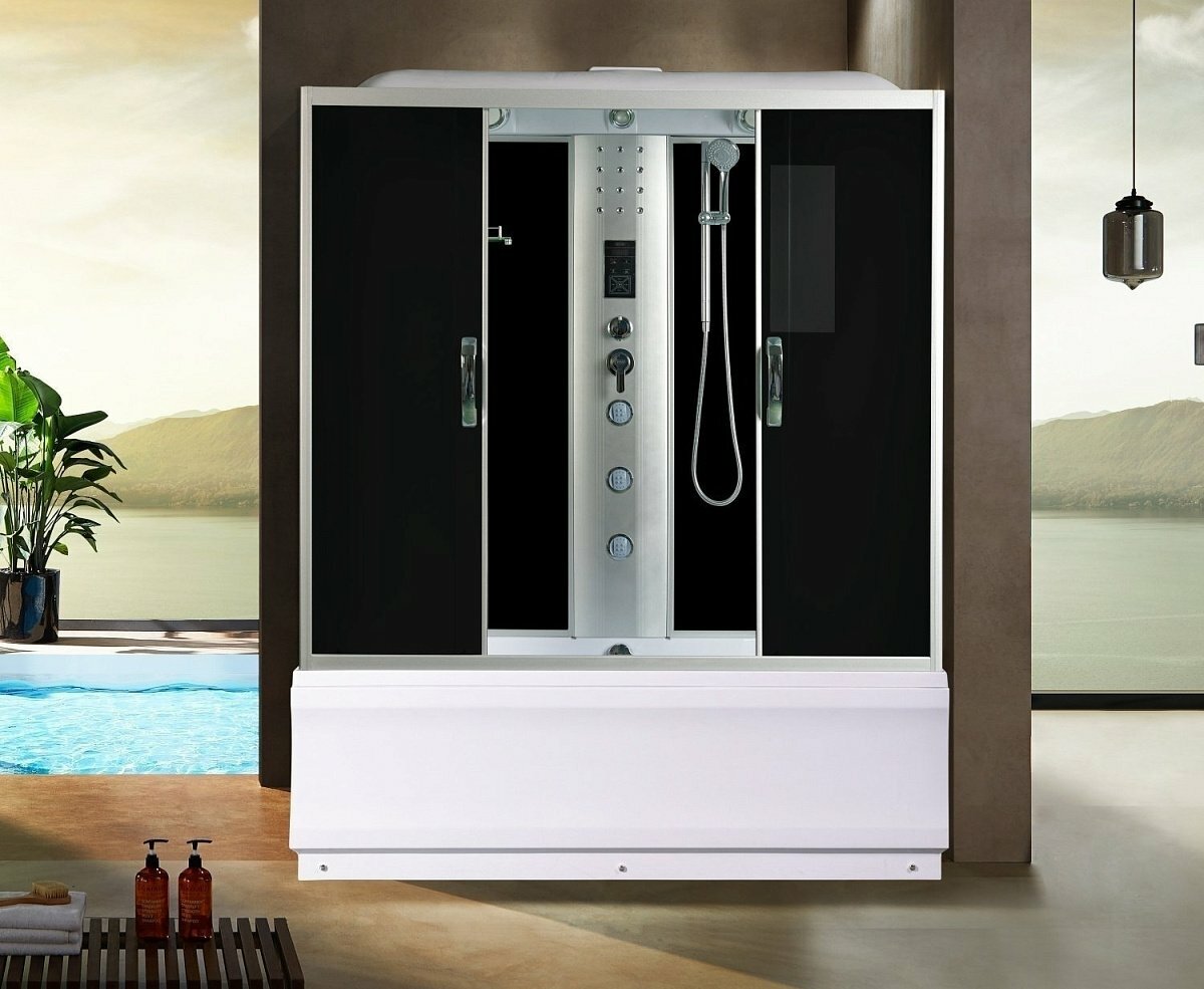 Душевой бокс River Sena 55 170x70 стекло тонированное