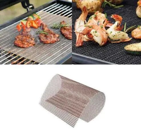3 (три) Решетки-сетки гриль 30*40см, для духовки, гриля, мангала, коптильни, коврик антипригарный, коричнев, жароупорный