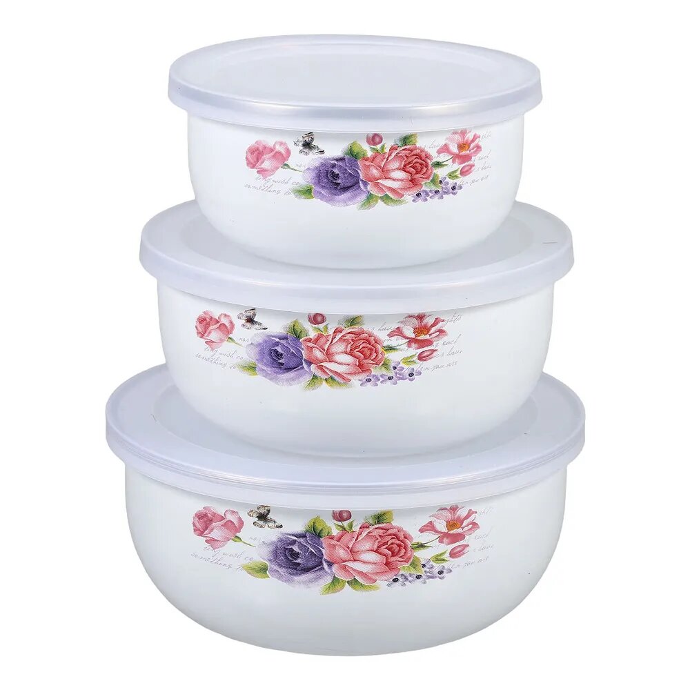 Контейнер пищевой, 300 мл, 500 мл, 750 мл, 3 шт