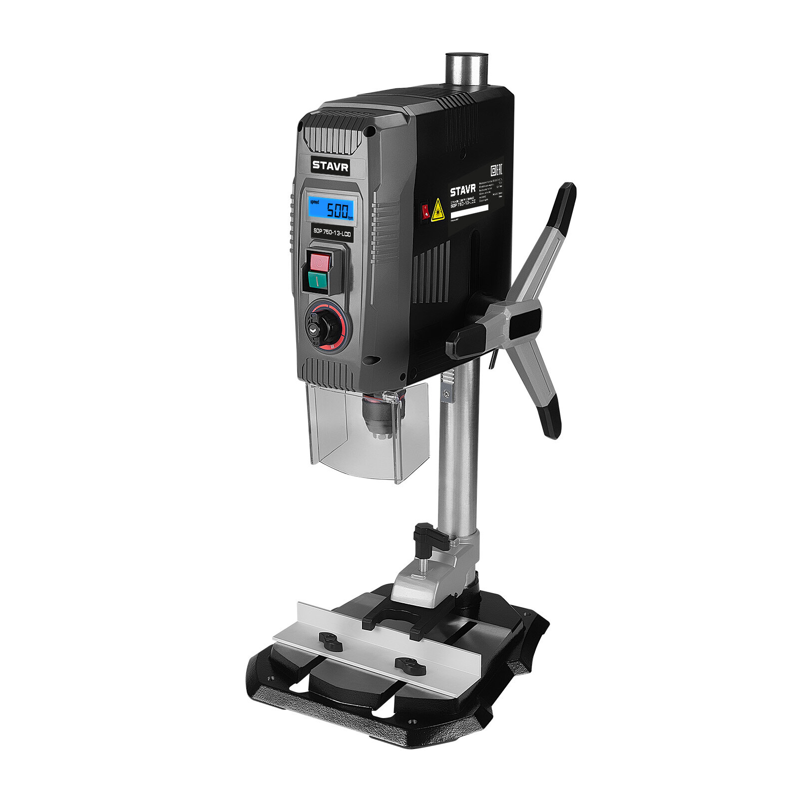 Станок сверлильный 13 мм с регулировкой оборотов STAVR SDP 750-13-LCD