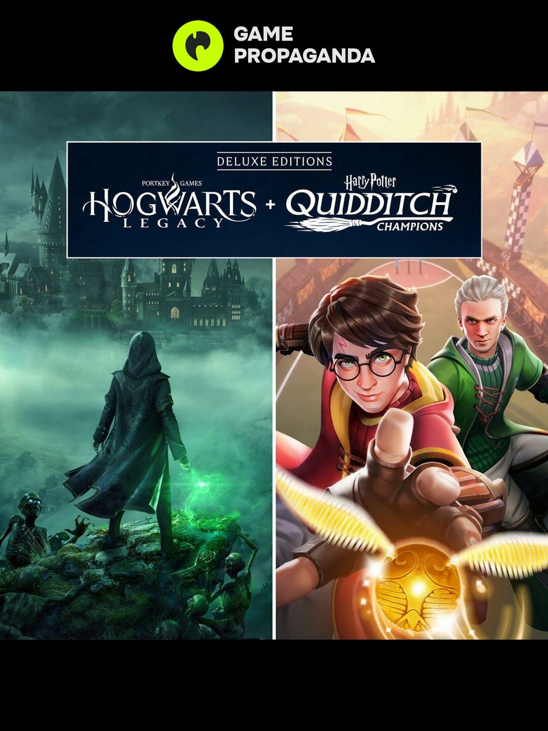 Игра Hogwarts Legacy + Harry Potter: Quidditch Champions Deluxe Editions Bundle PS4, PS5. Турция. Цифровая версия