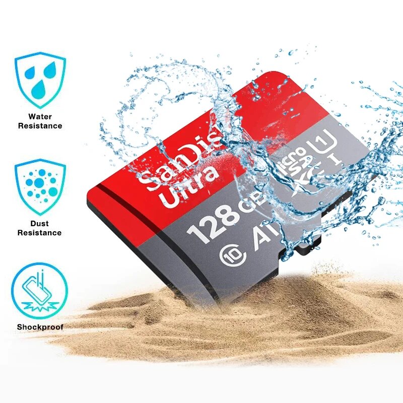 SanDisk Micro SD карта памяти 32/64/128/256 ГБ A1-128G