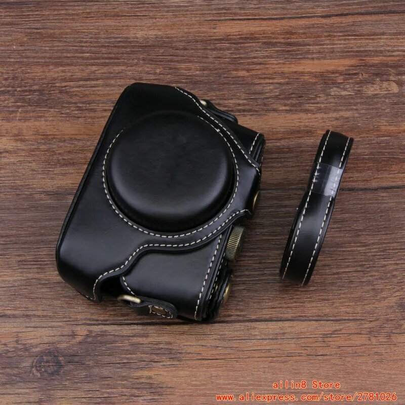 Черная ретро сумка для камеры Sony DSC-RX100