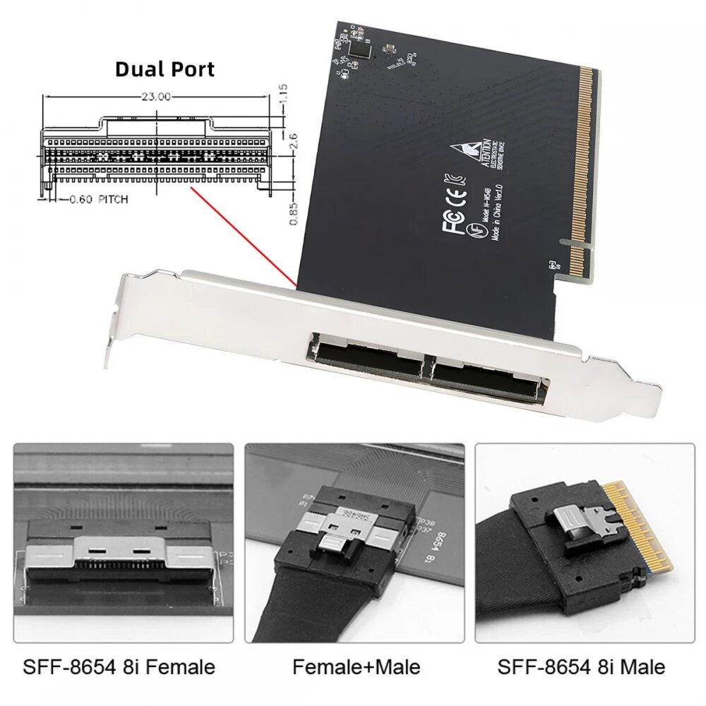 PCIe 4.0 RAID Карта Адаптер — фото 1