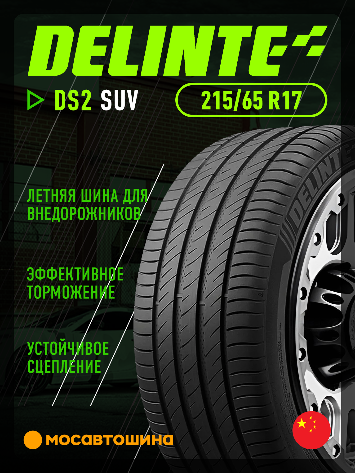 Летние автомобильные шины Delinte DS2 SUV 215/65 R17 99V