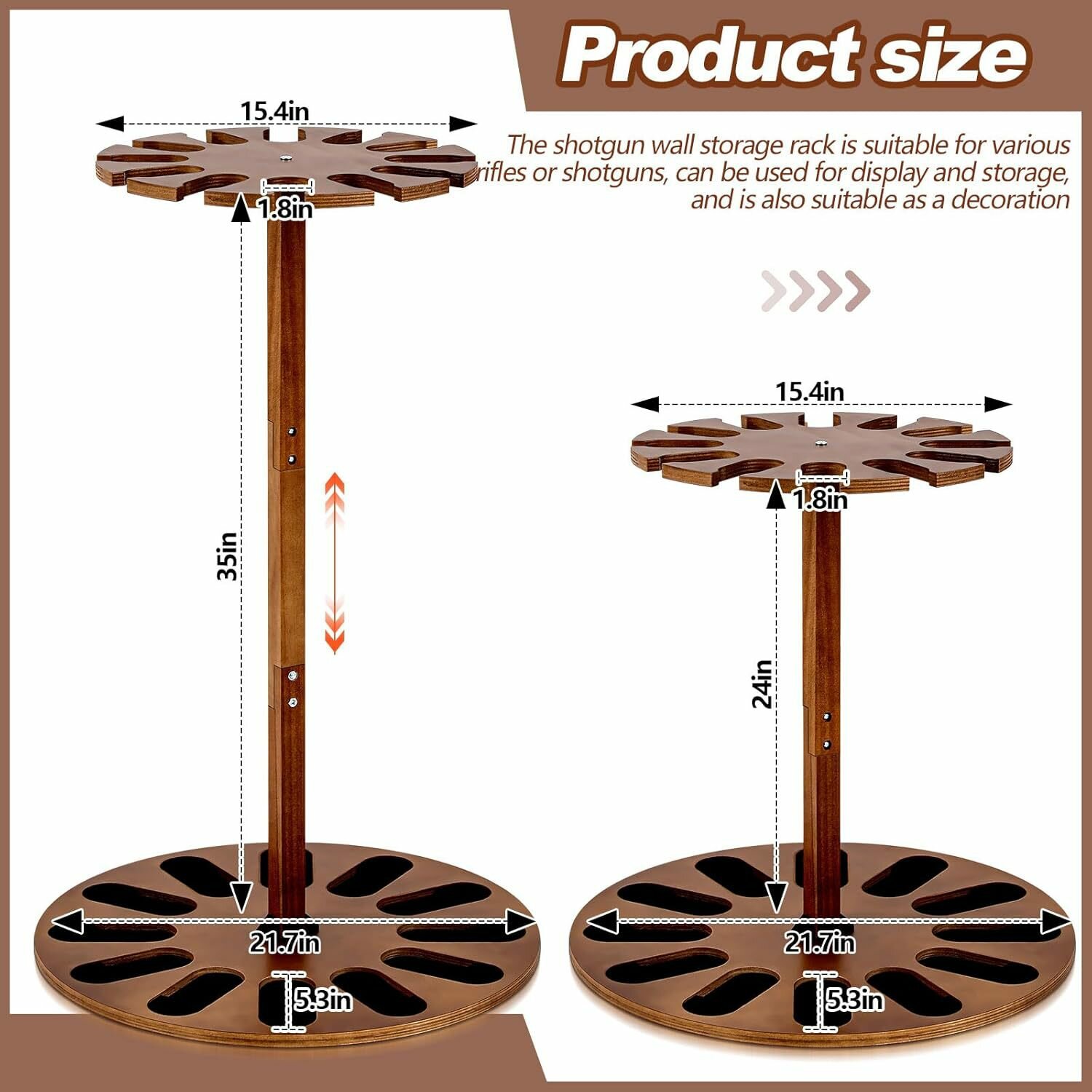 Кросс-бордерная деревянная стойка для хранения игрушечных пистолетов, подставка для пистолетов и пулеметов, вертикальная стойка для хранения и демонстрации оружия в помещении