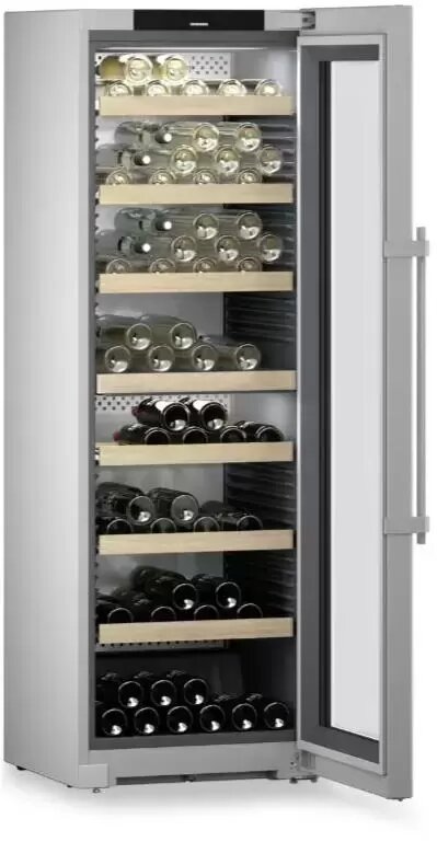 Винный шкаф Liebherr WPsd 5252, двухтемпературный, электронное управление, 155 бутылок