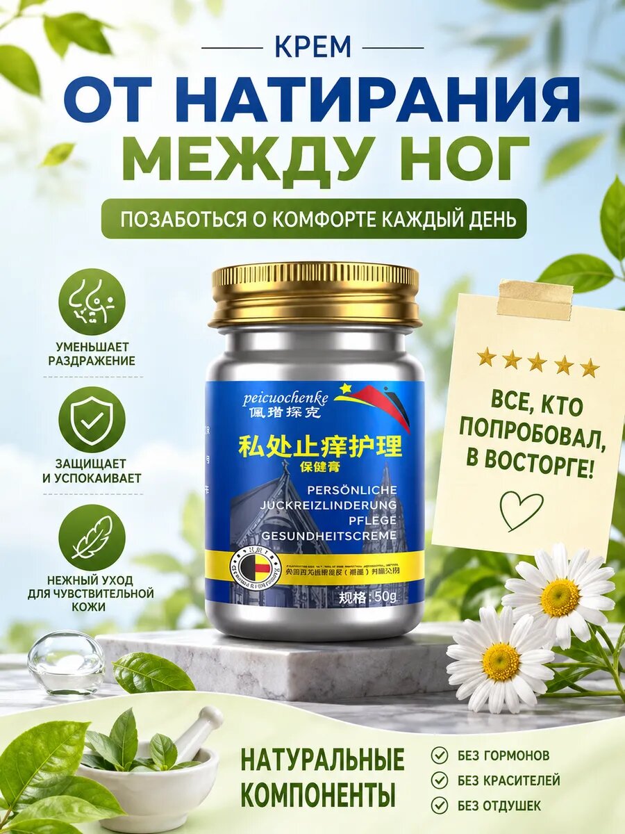 Крем от натирания между ног для полных