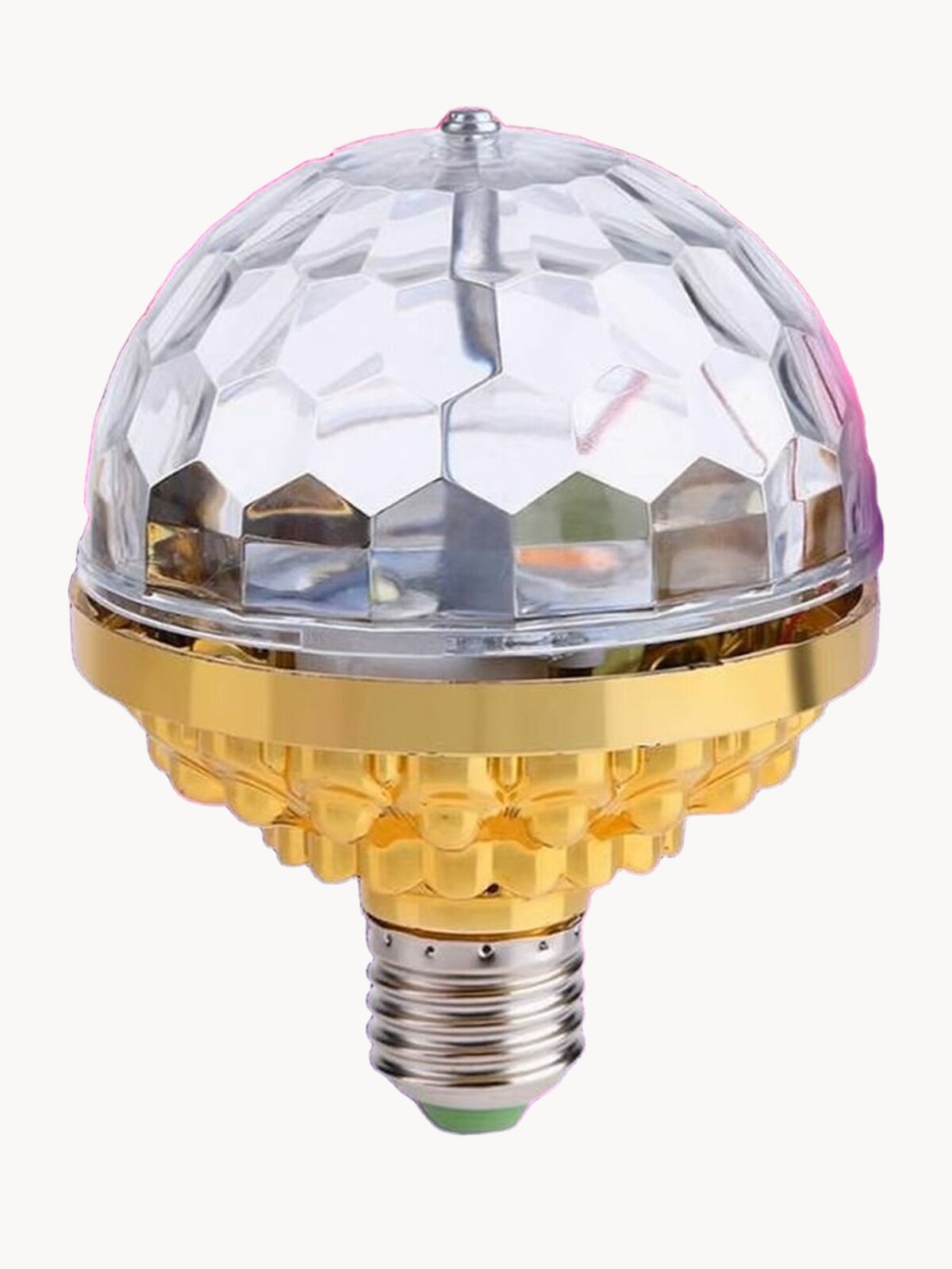 Светодиодная лампа, диско-шар светильник Е27 LED, 220В с переходником