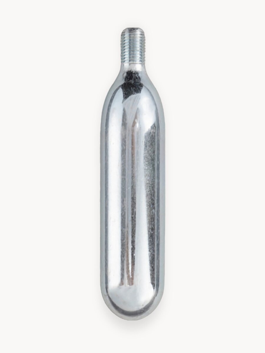 Баллон CO2 25 грамм для разлива пива. Баллон с пищевой углекислотой для карбонизации.