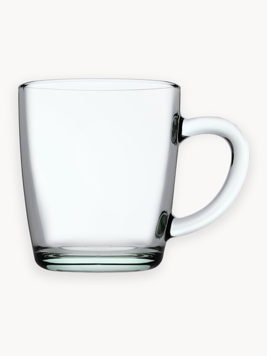 Кружки стеклянные прозрачные для чая и кофе 350 мл, набор 2 шт, Pasabahce