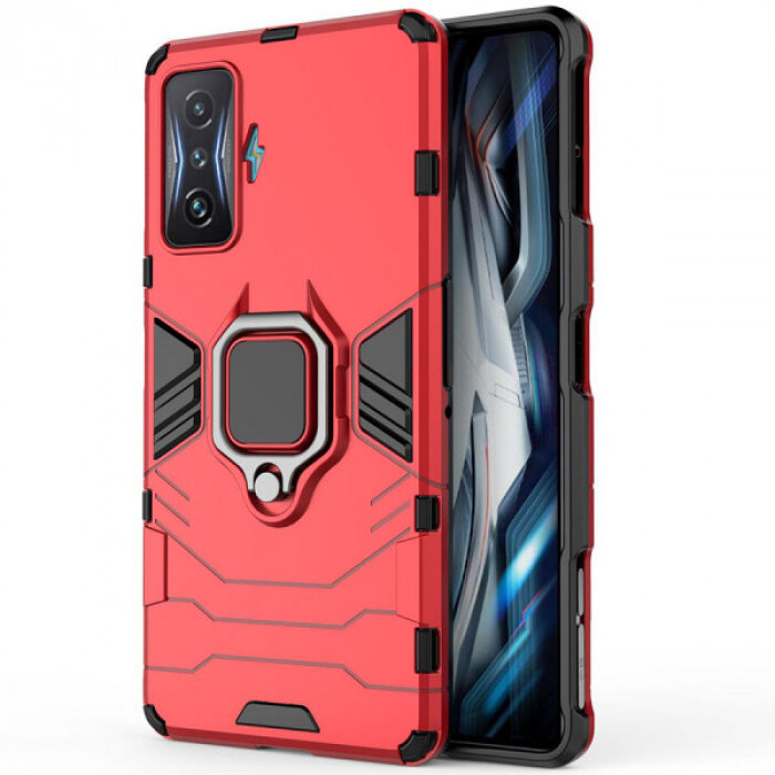 Transformer Ring Противоударный чехол под магнитный держатель для Xiaomi Poco F4 GT / Redmi K50