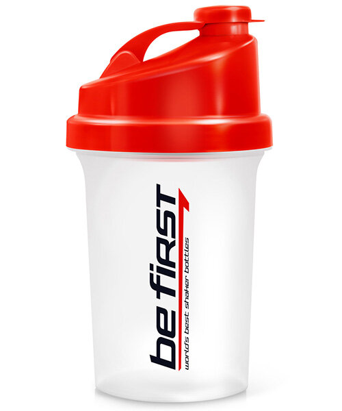 Шейкер для протеина 500 мл Be First Ts1255 красная крышка ()