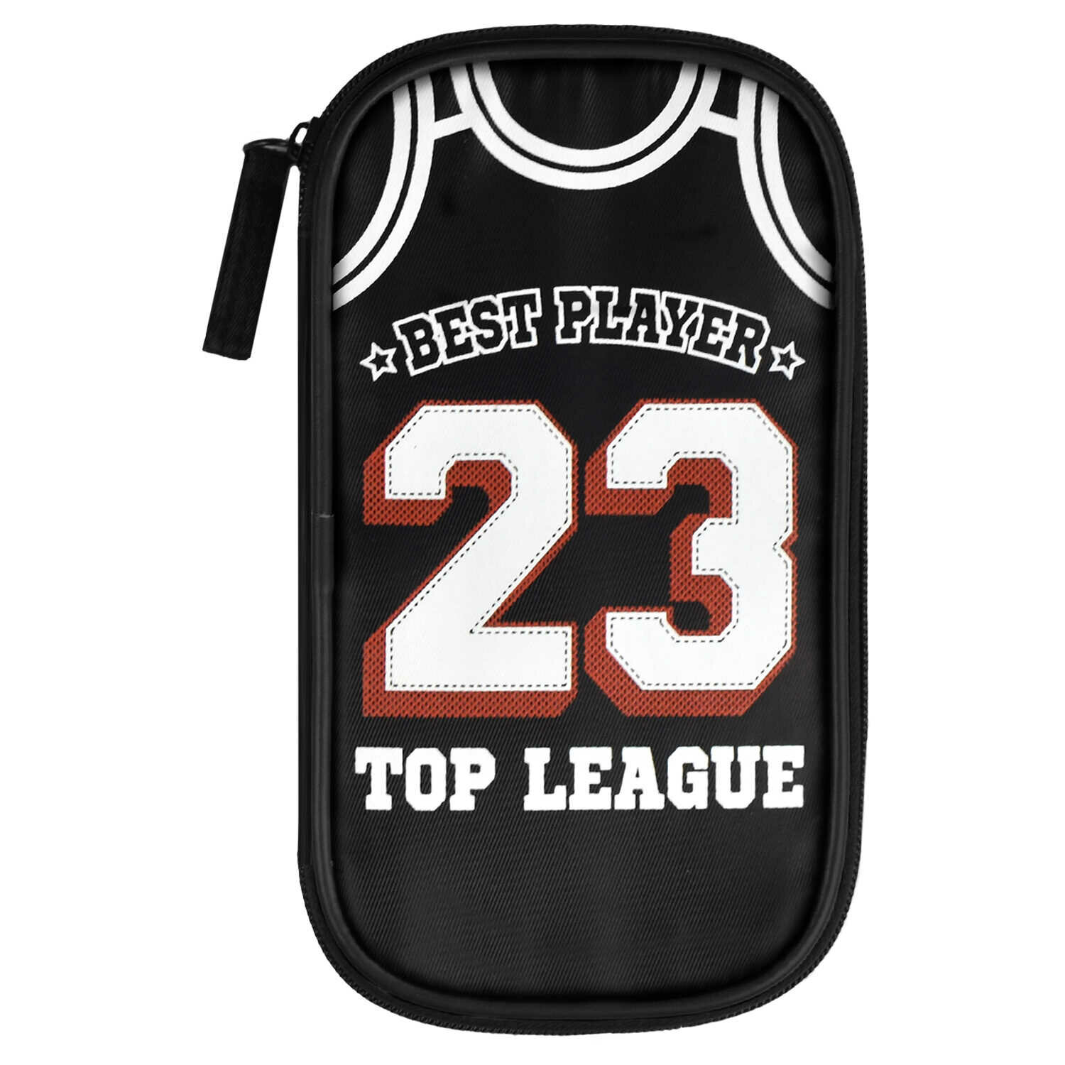 Пенал Феникс+ 65688, полиэстер, чёрный, 1 отделение, без наполнения