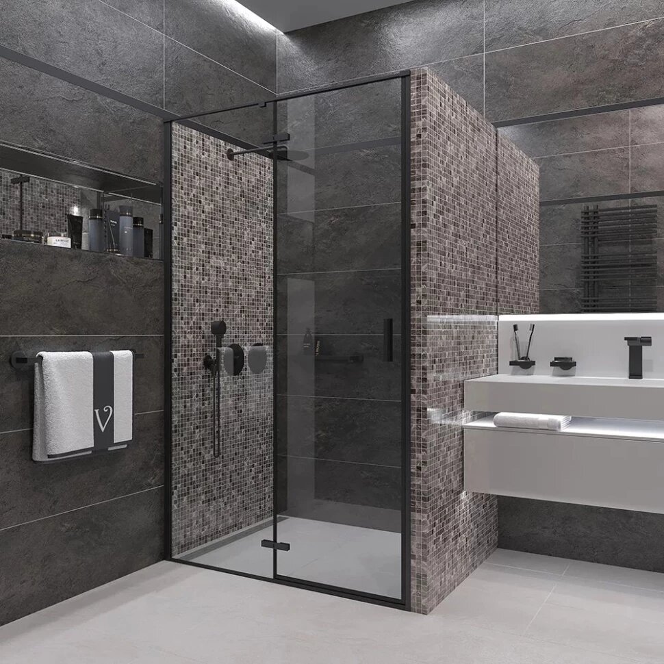 Душевая дверь 120 см Veconi Vianno VN73B-120-01-C4 прозрачное