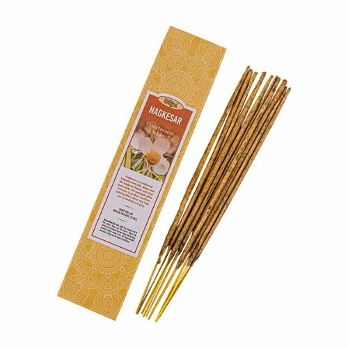 NAGKESAR Flora Incense Sticks, AASHA (Ароматические палочки нагкесар (НАГ чампа), ааша), 10 палочек.