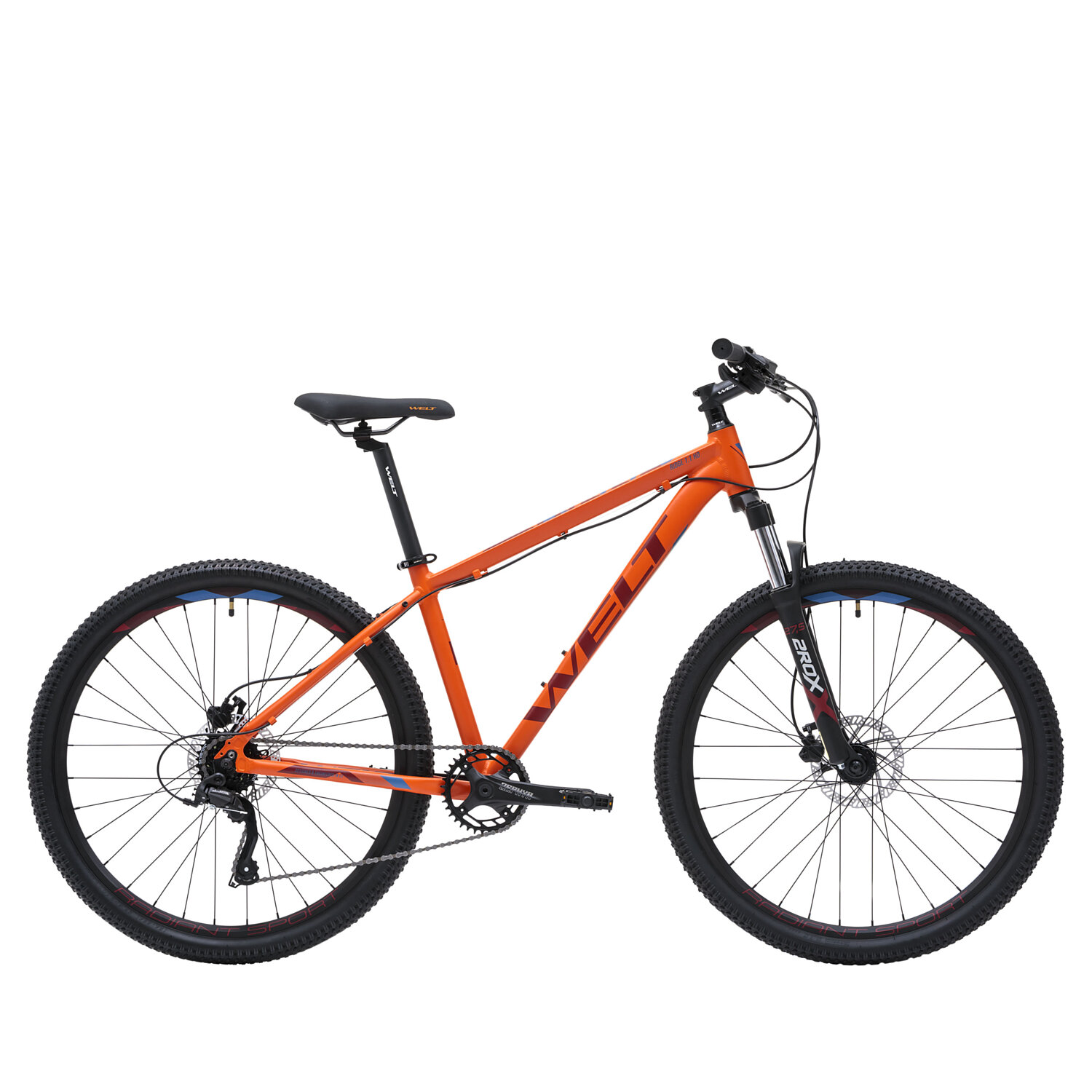 Велосипед Welt Ridge 1.1 HD 27" 2024 (требует финальной сборки), Цвет orange, Размер 16"