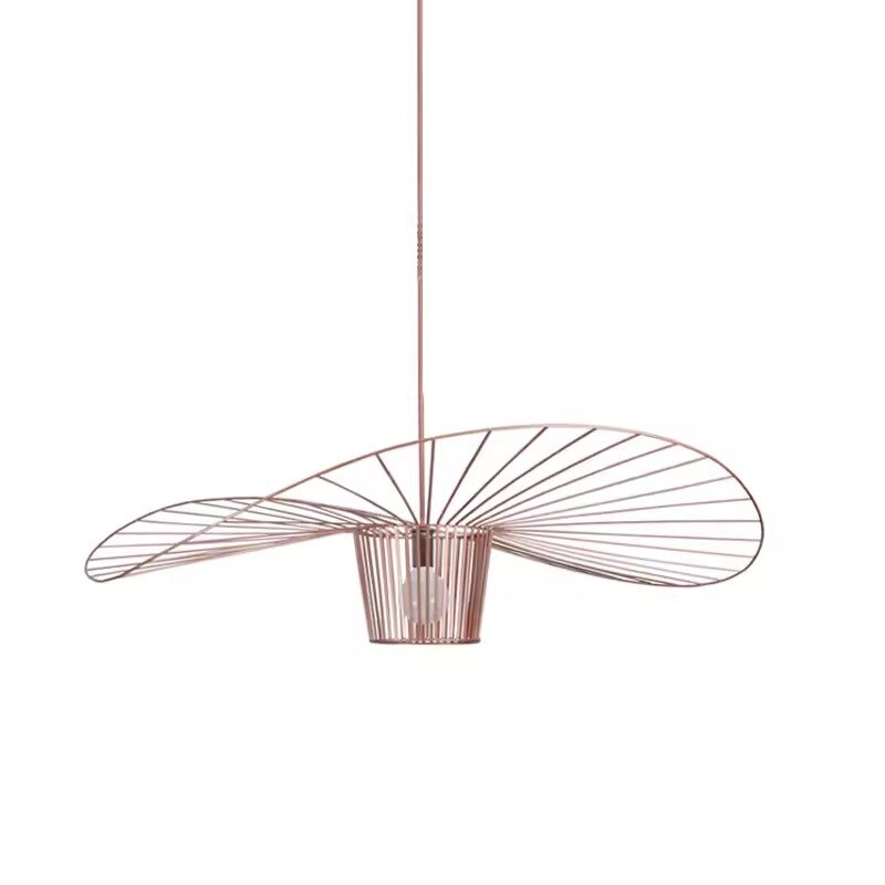 VERTIGO люстра в виде шляпы (с металлическими спицами) (пудровый, 60*11)