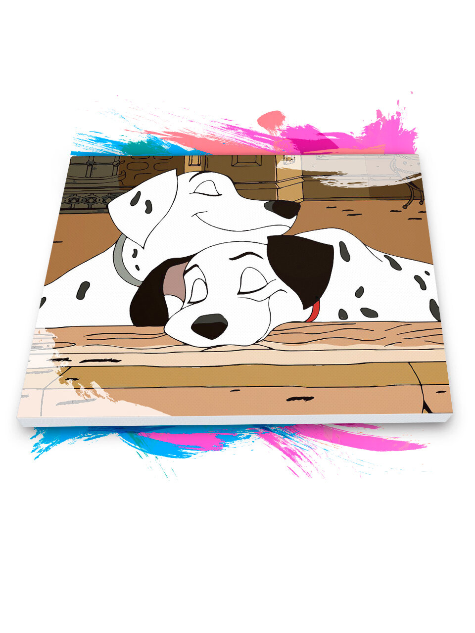 Картина по номерам на холсте 101 далматинец - Понго и Пэдди, 30 х 40 см