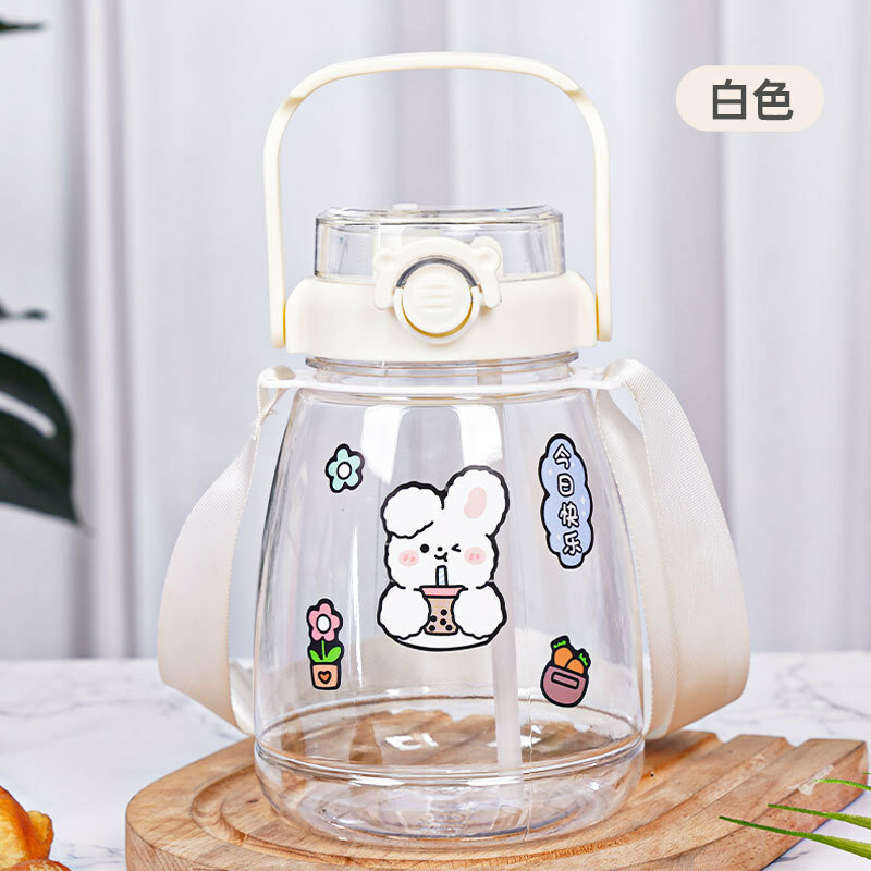 Летняя панда двойной напиток с высоким значением большой емкости для детей милый пластиковый стакан для воды маленький
