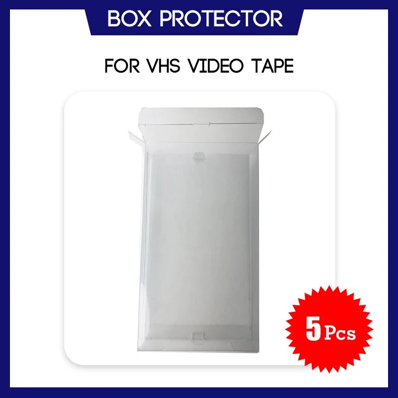 Прозрачный защитный чехол для кассет VHS zxldeals 5 Pcs
