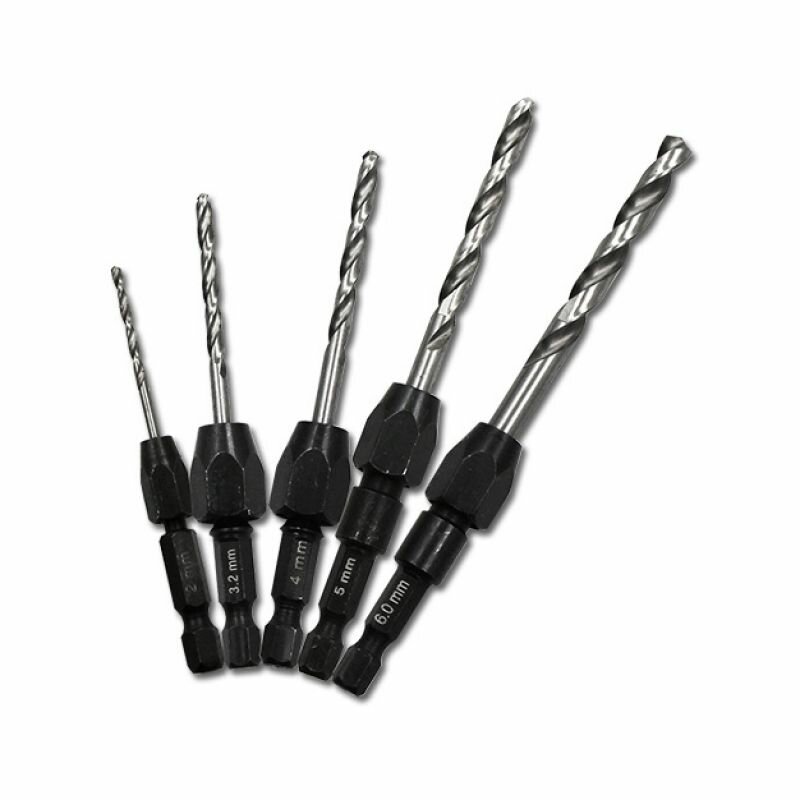 Сверло в цанговой оправе с шестигранным хвостовиком