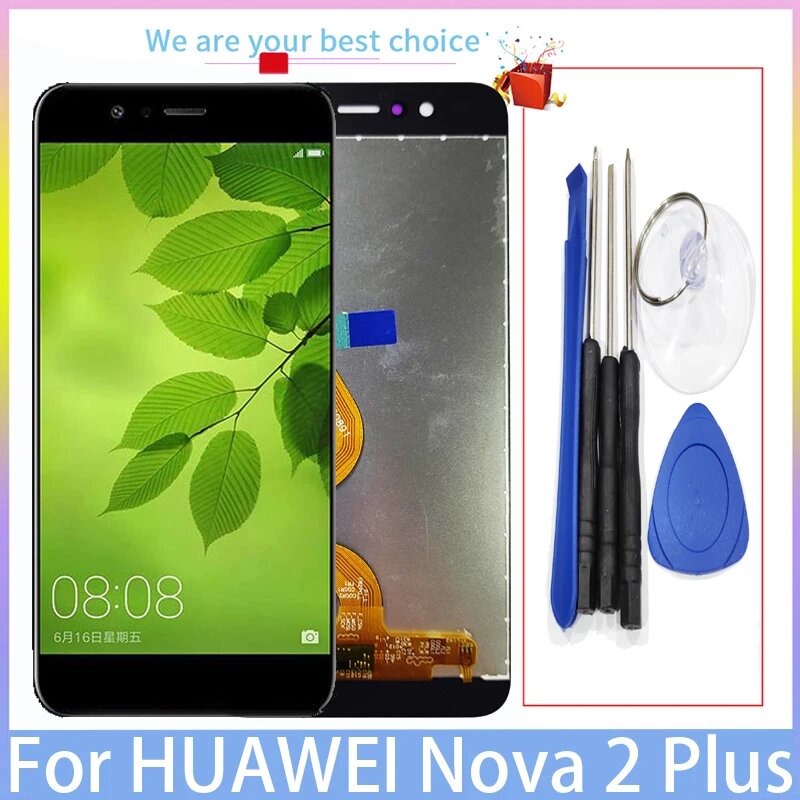 5,5 "для Huawei Nova 2 Plus, оригинальный ЖК-дисплей, дигитайзер сенсорного экрана в сборе с рамкой BAC-AL22 BAC-L03 BAC-L23 BAC-L21 Black With Frame