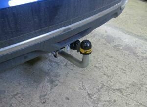 Фаркоп Motodor для Nissan X-Trail, 2015-, Renault Koleos 2017- (оцинкованный шар)(паспорт и сертификат в комплекте)(без электрики) 91412-A