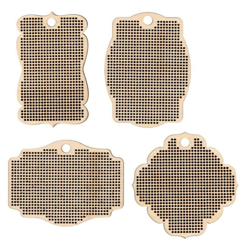 Щепка ОР-298 Заготовки для вышивки "Бирки", 8 х 5 см; 8 х 6 см: 6 х 8 см; 8 х 8 см