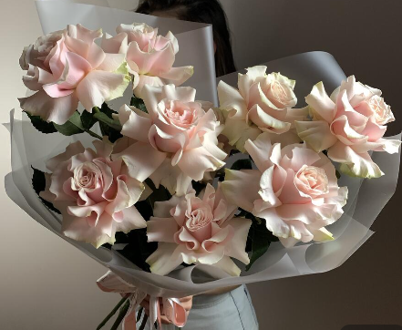 Букет из французских роз 9шт