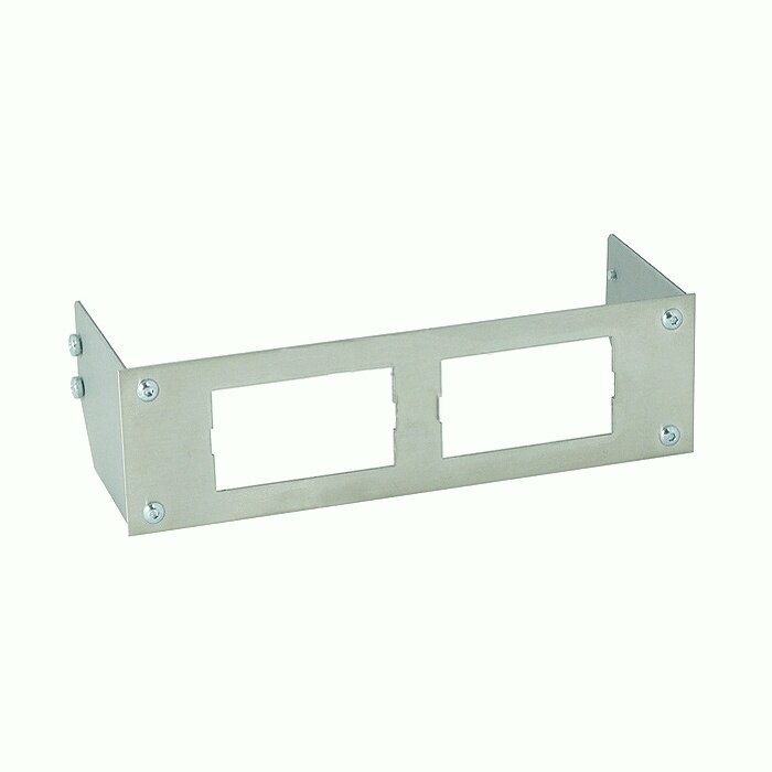 5,25 Панель Phobya front faceplate for 2 displays - stainless steel
