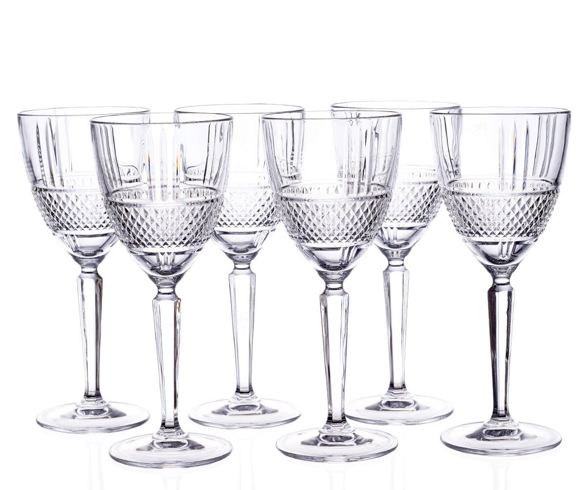 Бокалы для вина "Бриллиант" 290 мл, 6 шт. RCR Италия