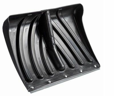 Лопата для уборки снега 465х340 Крепыш с оцинкованной планкой, диаметр под черенок 32мм (ЗИ-00164)